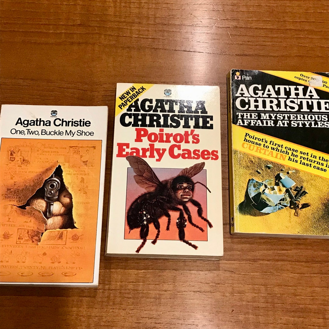 Agatha Christie/set of 3 Vintage Classic Mystery Books/trio 1970s ...