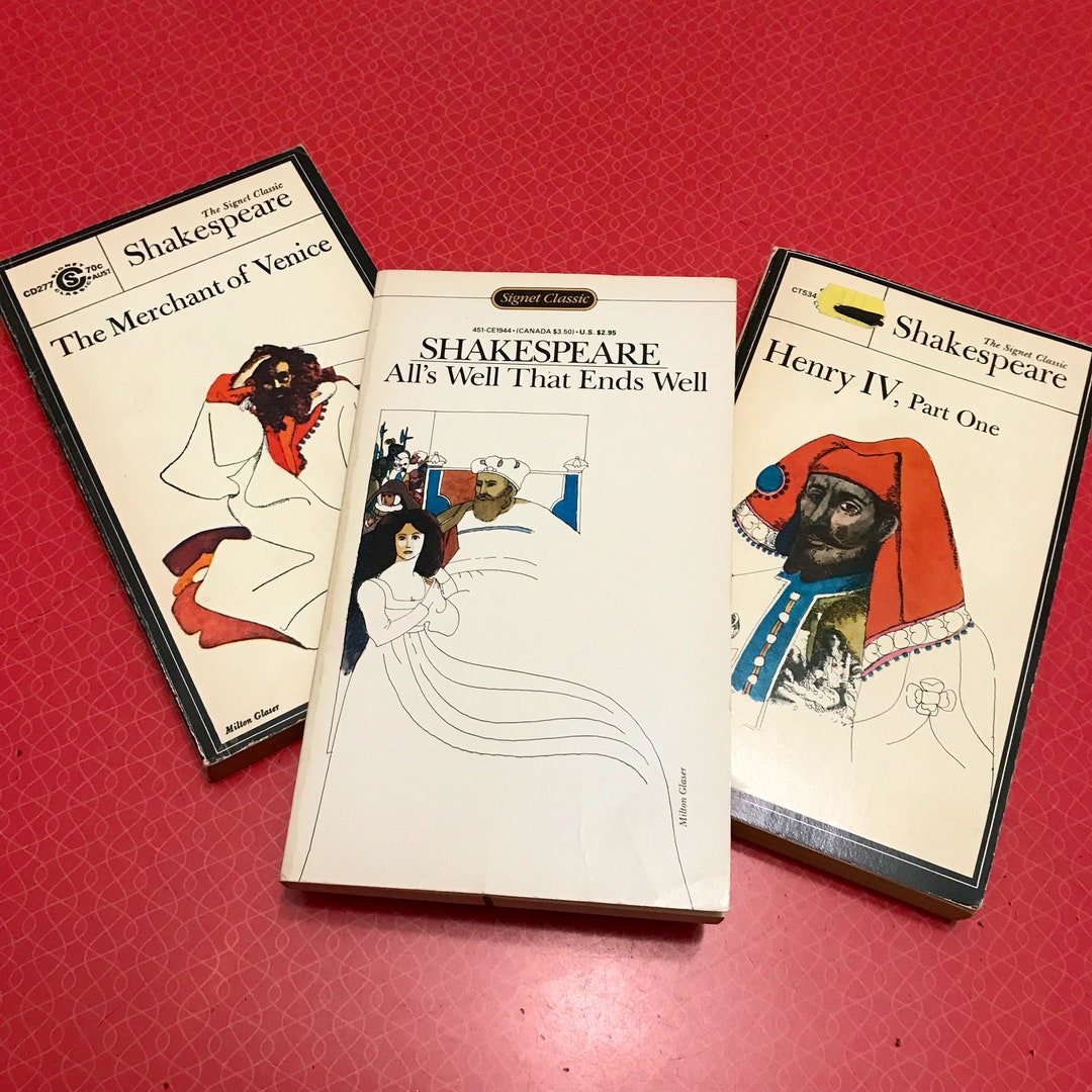 Shakespeare/set 1960s Vintage Paperbacks/the Merchant of Venice/william ...