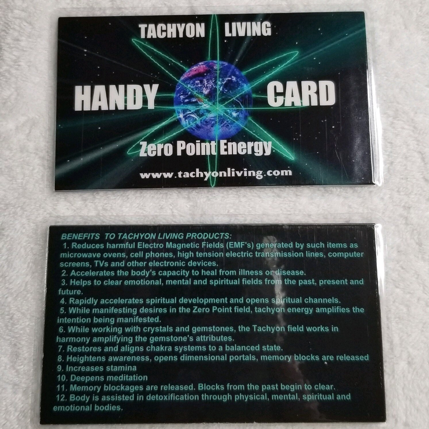Tachyonized Tachyon Handy Card - Etsy Canada