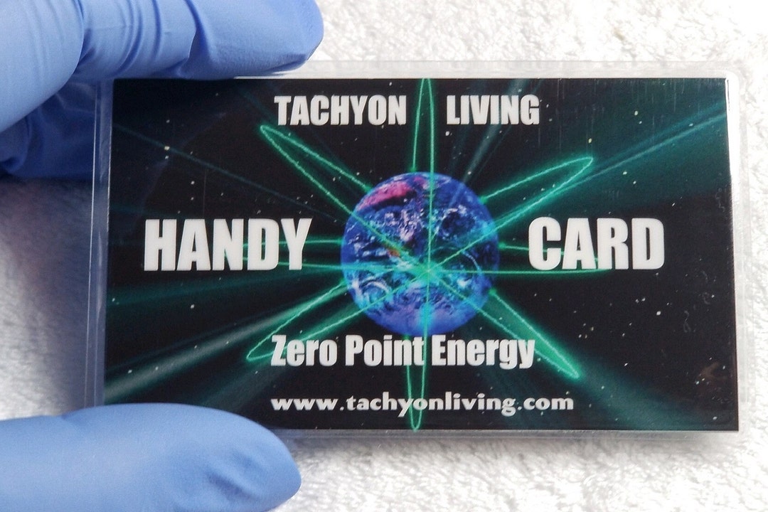 Tachyonized Tachyon Handy Card - Etsy Canada