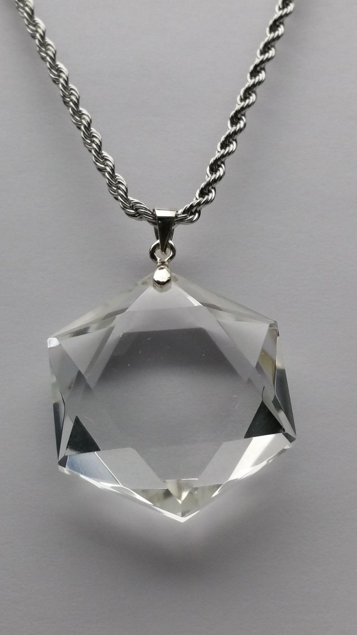 Tachyon True Quartz Merkaba Pendant - Etsy