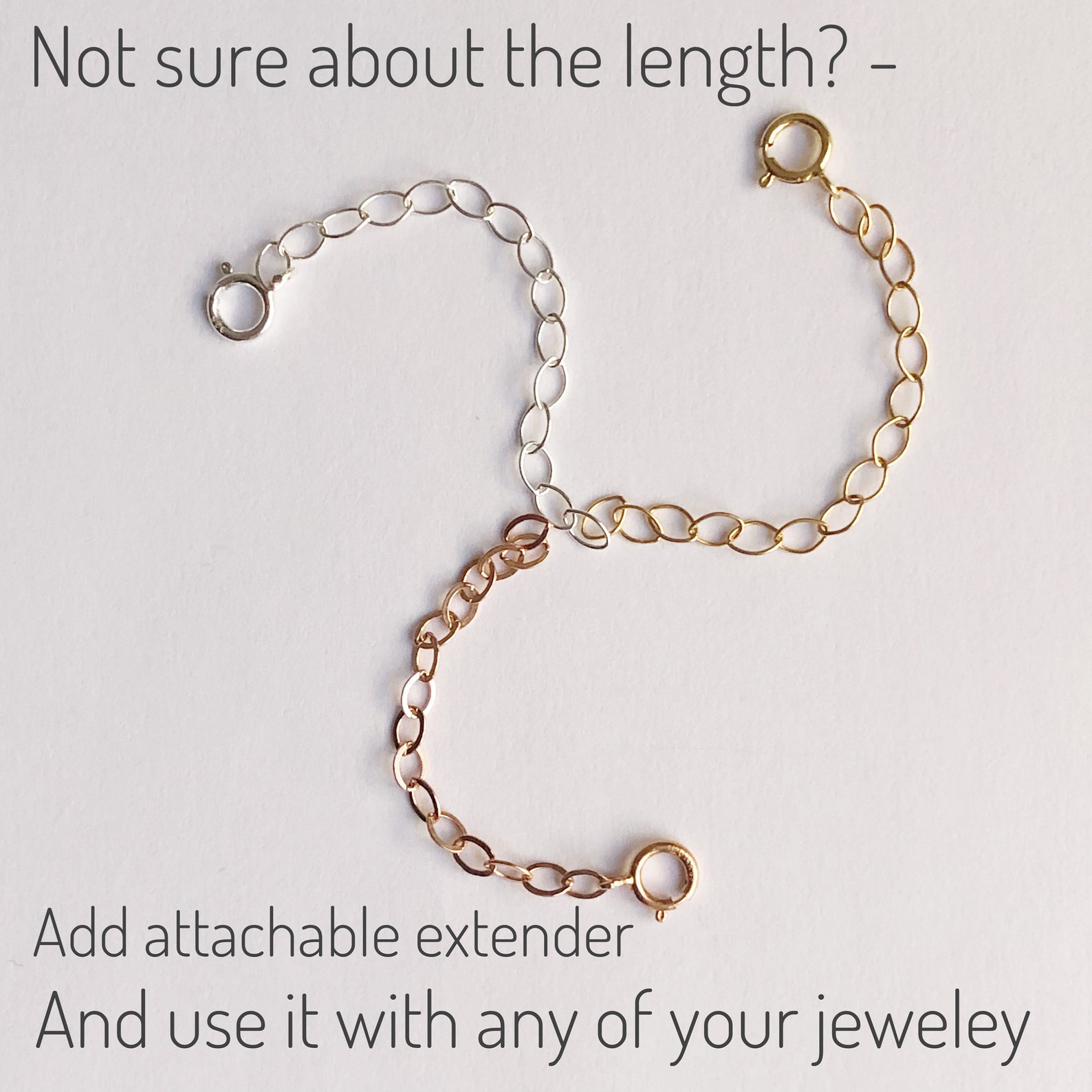 Add on Extender and Make Your Necklace or Bracelet Adjustable ...