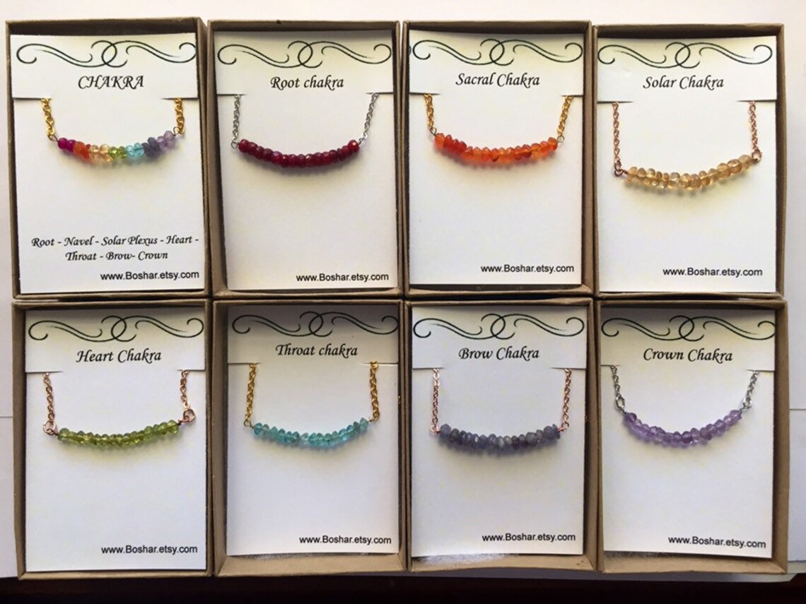 Chakra Gift Choker Necklace 7 Chakras Balancing Necklace - Etsy