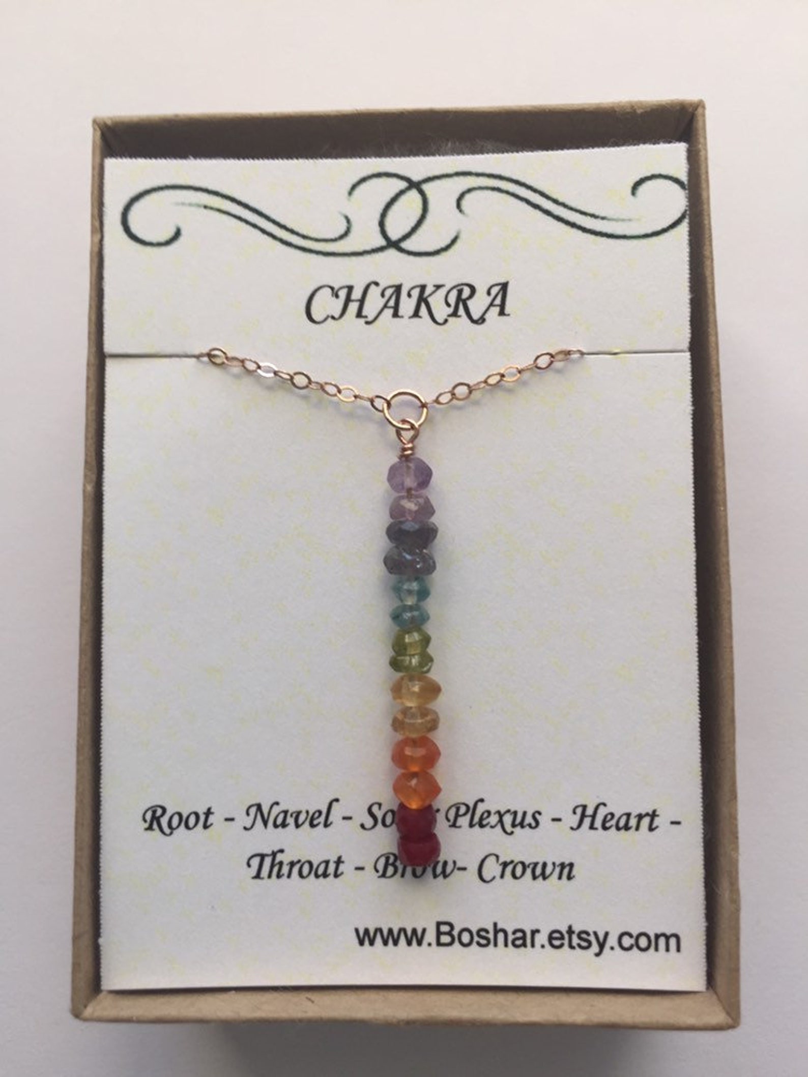 Chakra Gift Choker Necklace 7 Chakras Balancing Necklace - Etsy