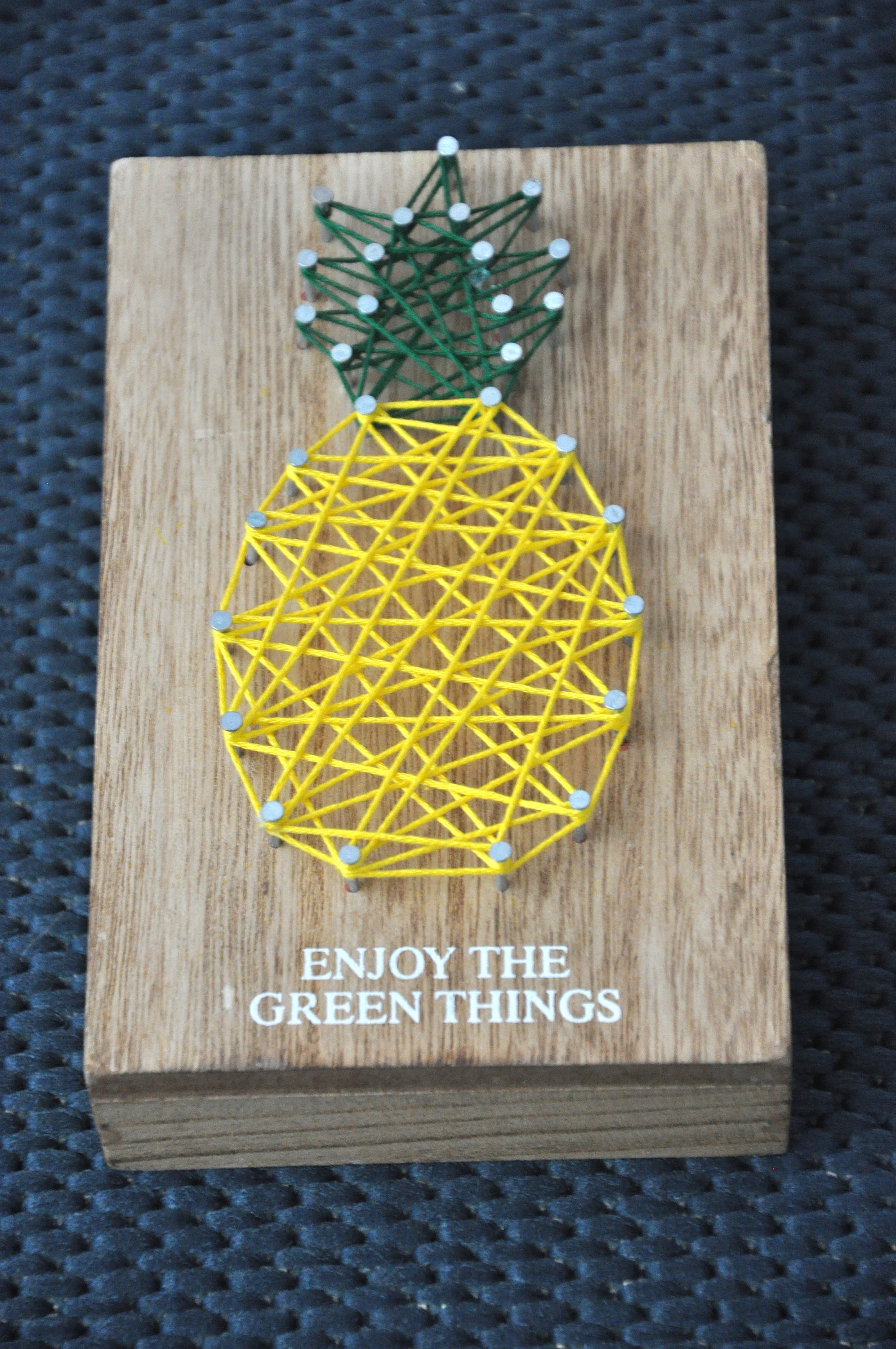 Pineapple String Art Wood / Pineapple Wall Decor / Enjoy The - Etsy Polska
