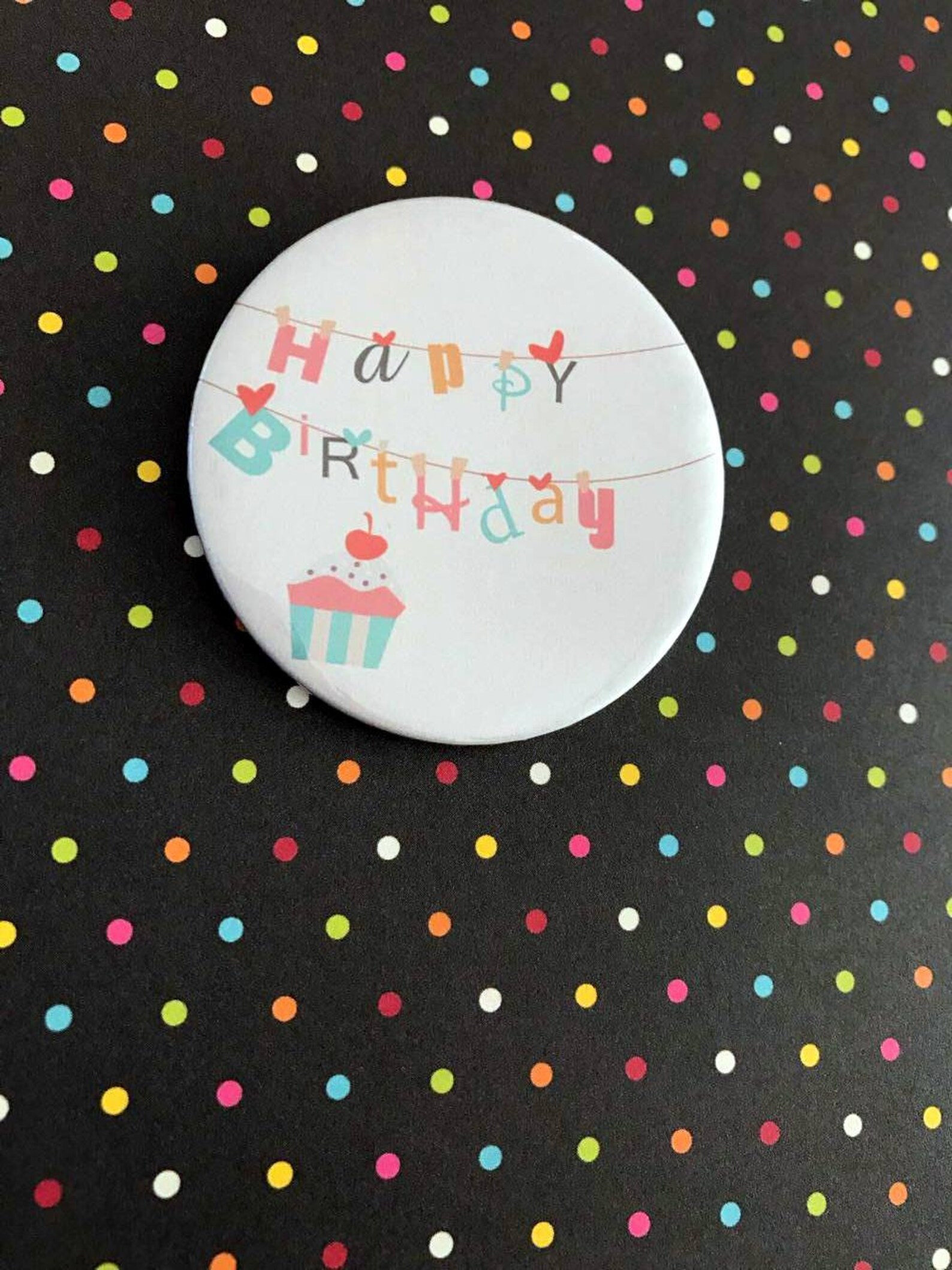 Happy Birthday Pin Button / Pin Buttons / Bday Pin Button - Etsy