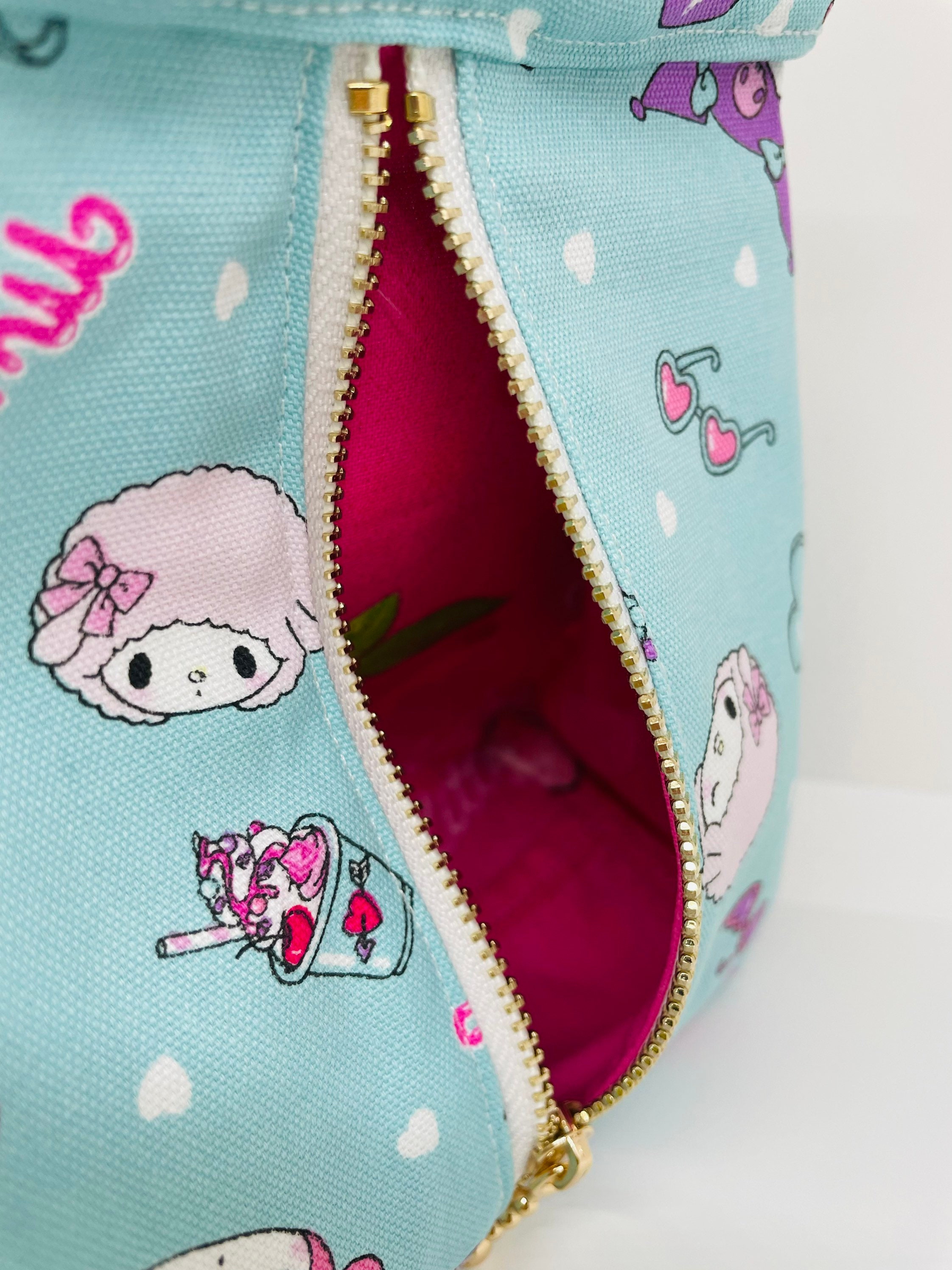 Small Cute Kawaii Pouch Zipper Bag Turquoise/green - Etsy