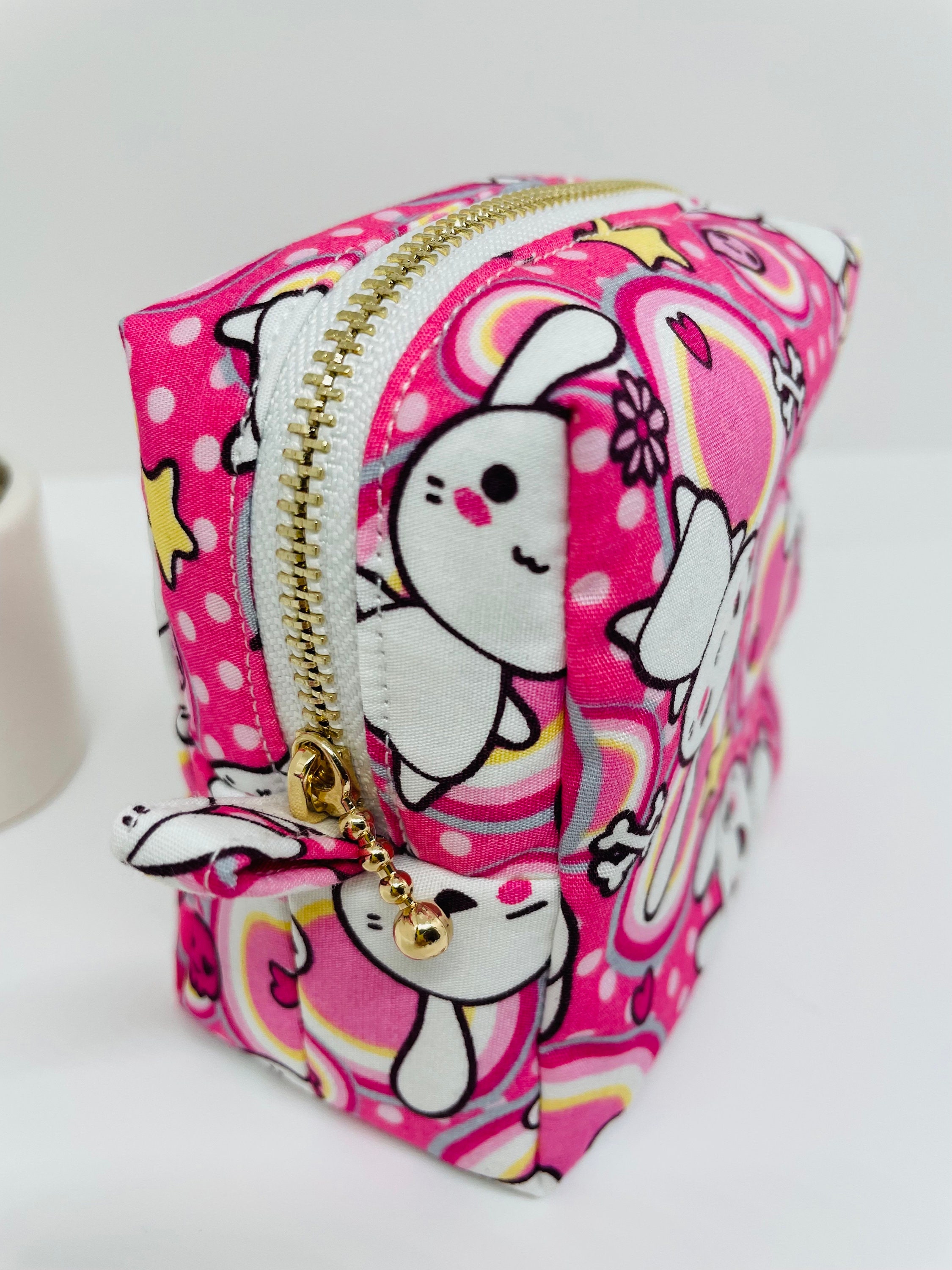 Cute Pink Kawaii Rabbit Boxed Pouch - Etsy