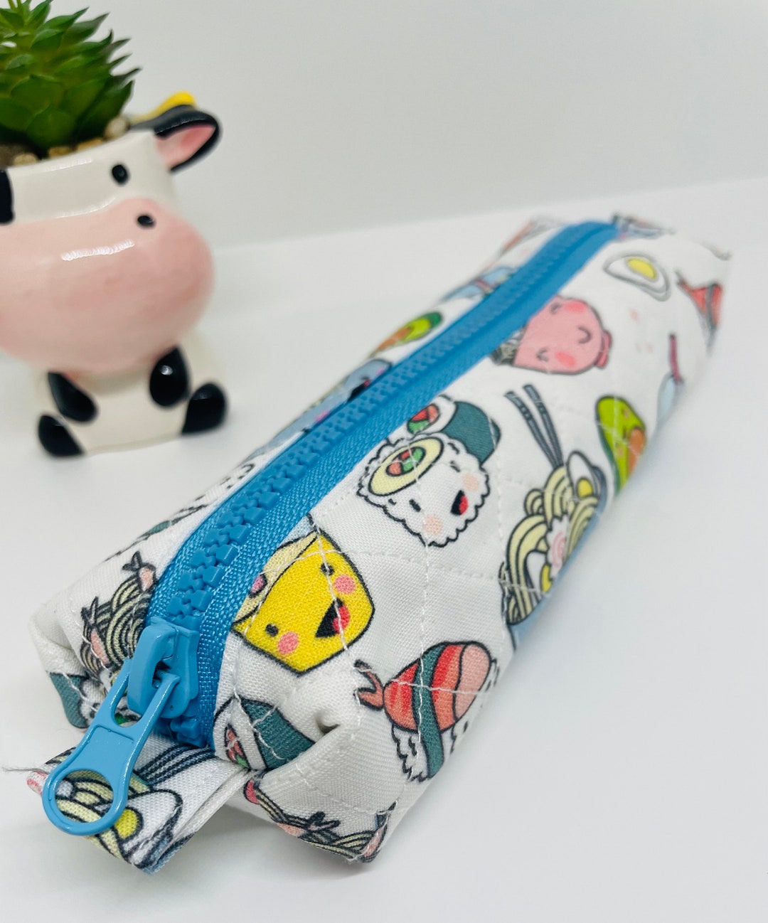 Cute Kawaii Sushi Food Pencil Case - Quilted - Etsy