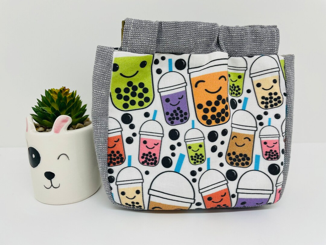 Bubble Tea Snap Pouch - Etsy