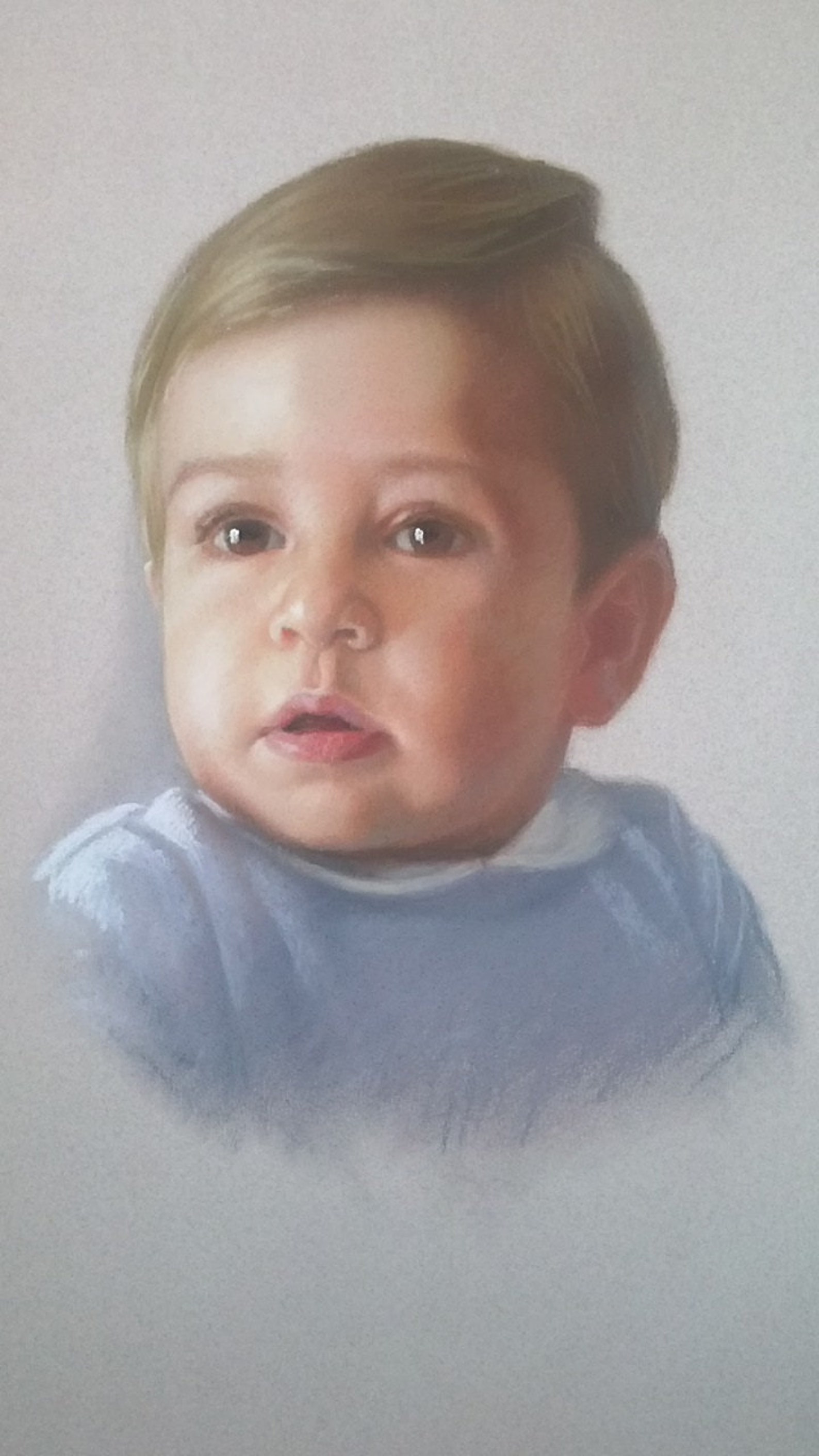 Portrait Pastel Painting of the Boy 15,5"x19,5" - Etsy
