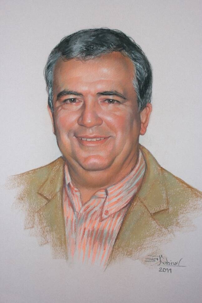 Portrait Pastel Painting of the Man 19,5'x25,5' - Etsy