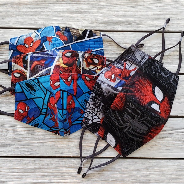 Spiderman Kids Face Mask - Etsy