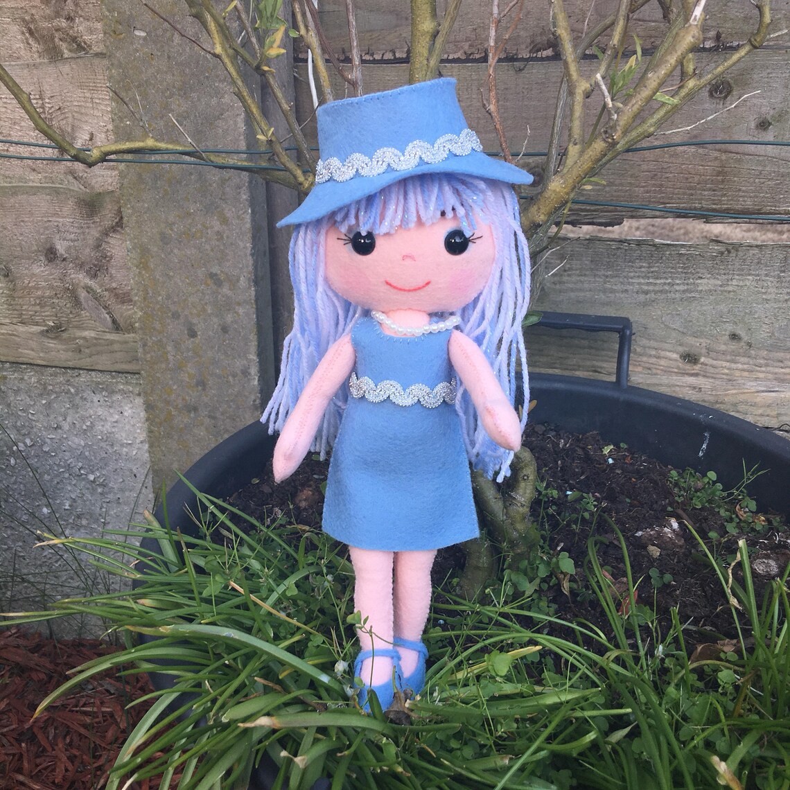 Blue Haired Doll Handmade OOAK Ragdoll Kawaii Girls Toys Cute - Etsy UK