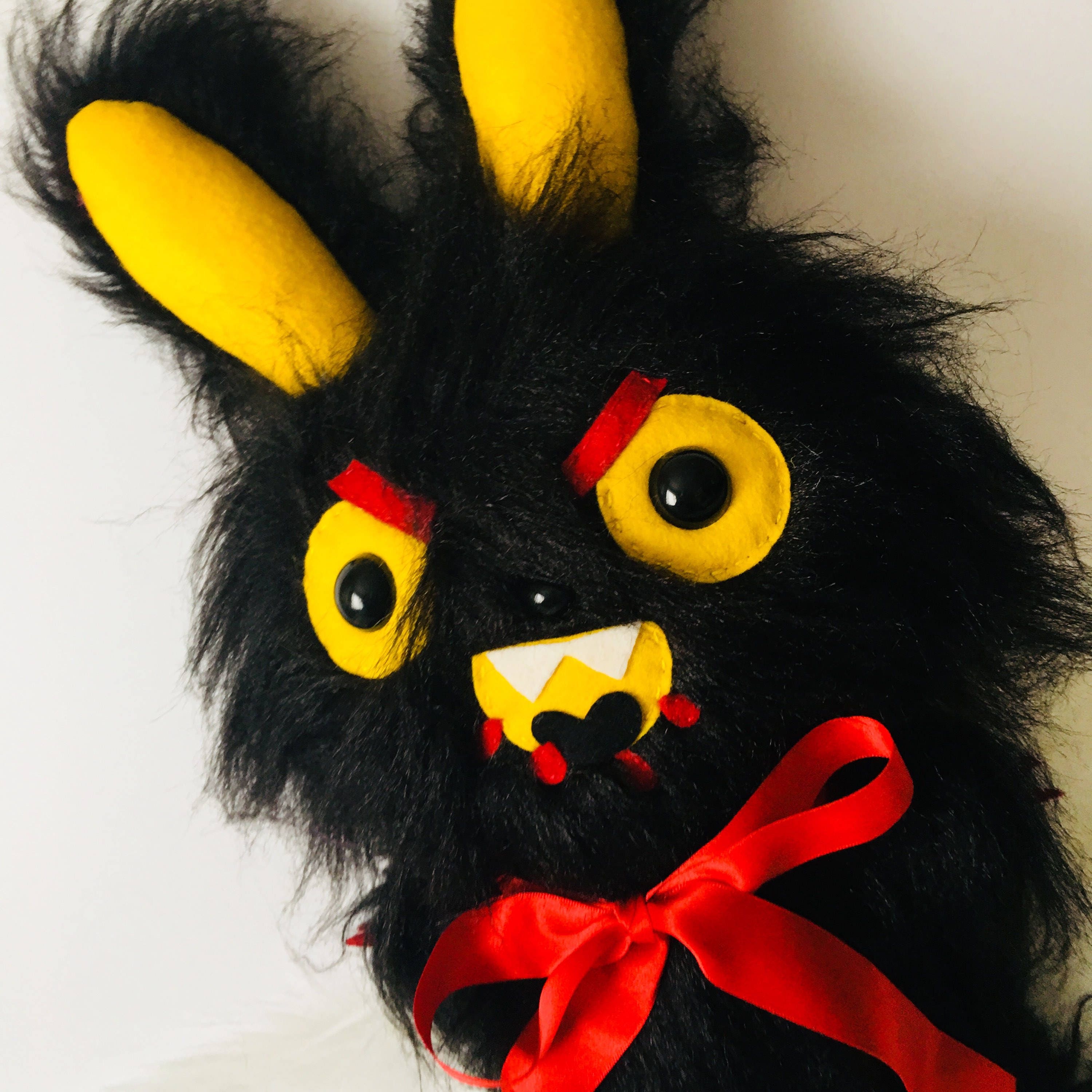 Beaster Bunny Creepy Easter Bunny Black Rabbit Plush | Etsy