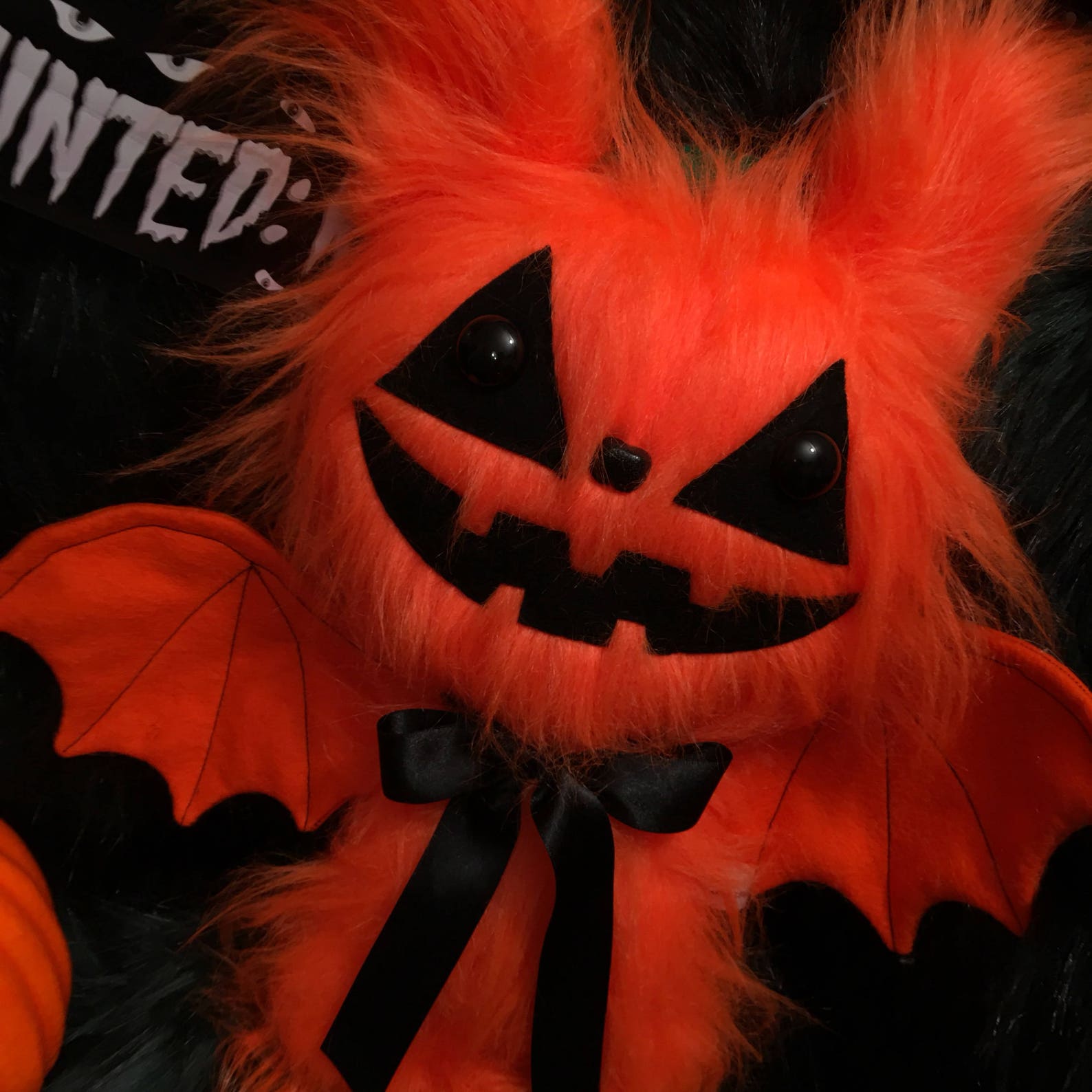 Pumpkin Bat Plush Toy Halloween Toys Halloween Decorations - Etsy UK
