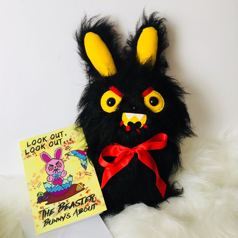 Beaster Bunny Card Easter Card Horror Cards Goth Easter - Etsy