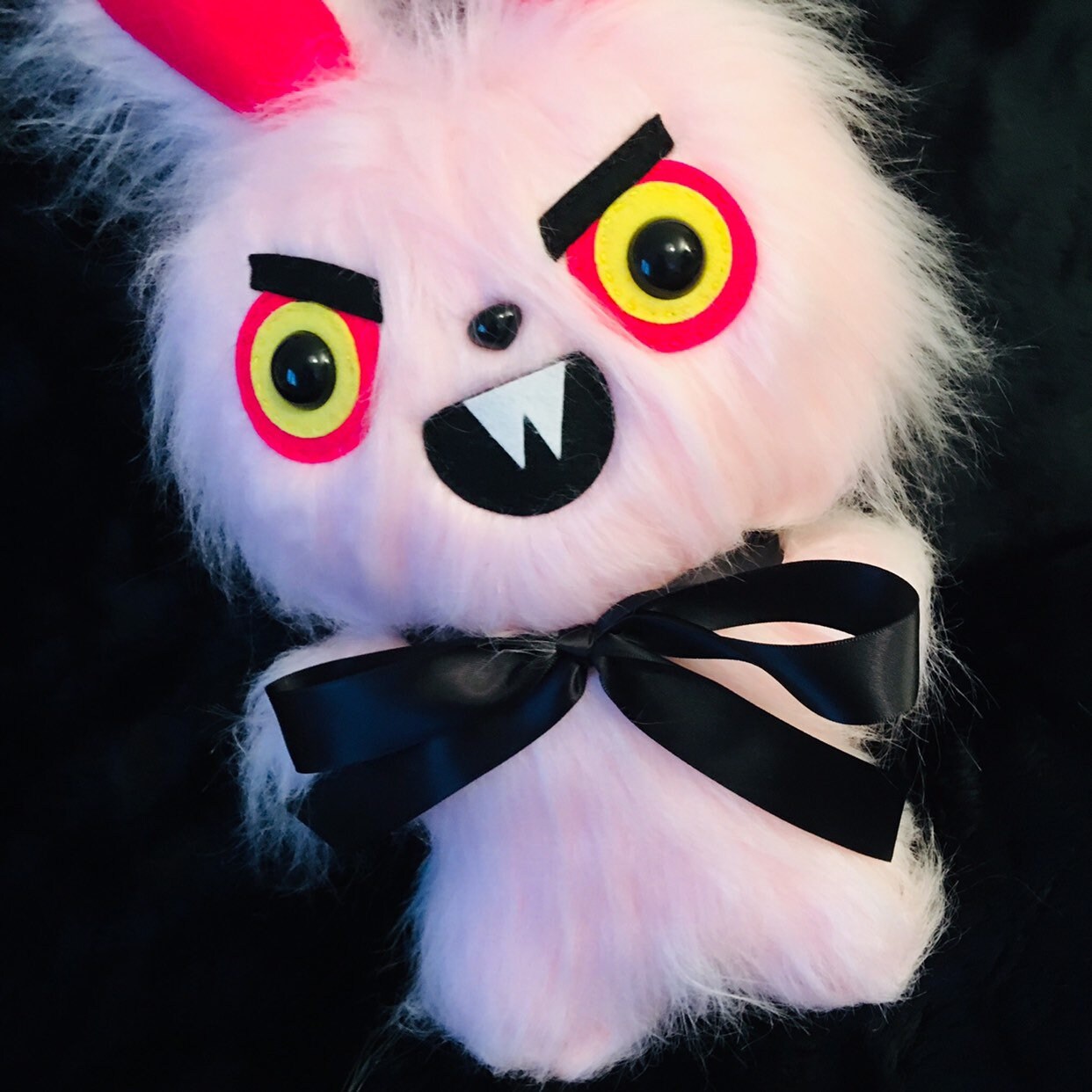 Pink Beastly Bunny Plush Toy Horror Plushie Evil Rabbit - Etsy UK