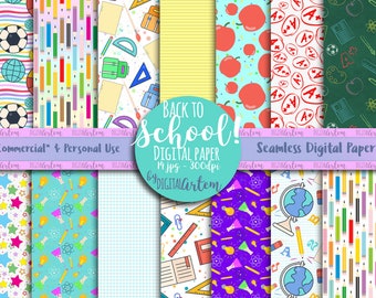 School Digital Paper Pre School Paper Writing Paper Grid - Etsy