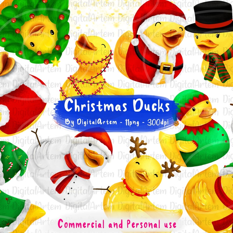 Christmas Duck - Etsy