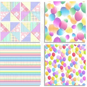 Soft & Colorful Digital Paper- Seamless -party Paper -patterned Paper ...