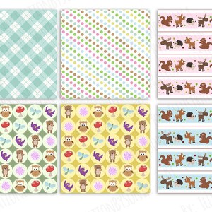 Cute and Fun- Seamless Digital Paper- Colorful Paper - Patterned Paper ...