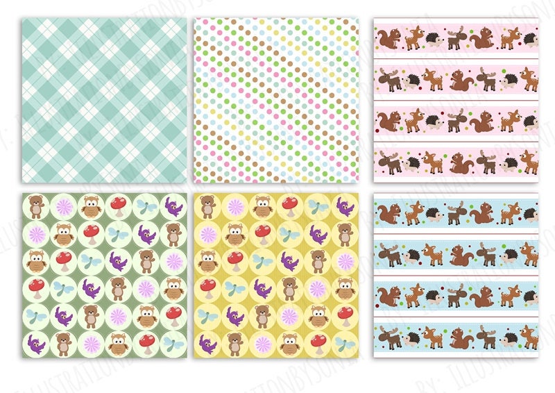 Cute and Fun Seamless Digital Paper Colorful Paper - Etsy