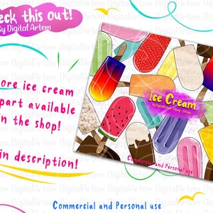Ice Cream Clipart Set Summer Treats Clipart Ice Cream Cone Clipart ...