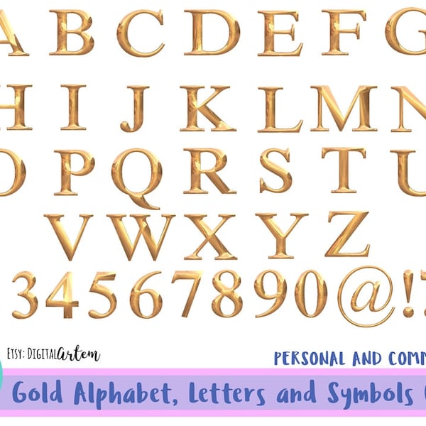 Gold Wall Letters - Etsy