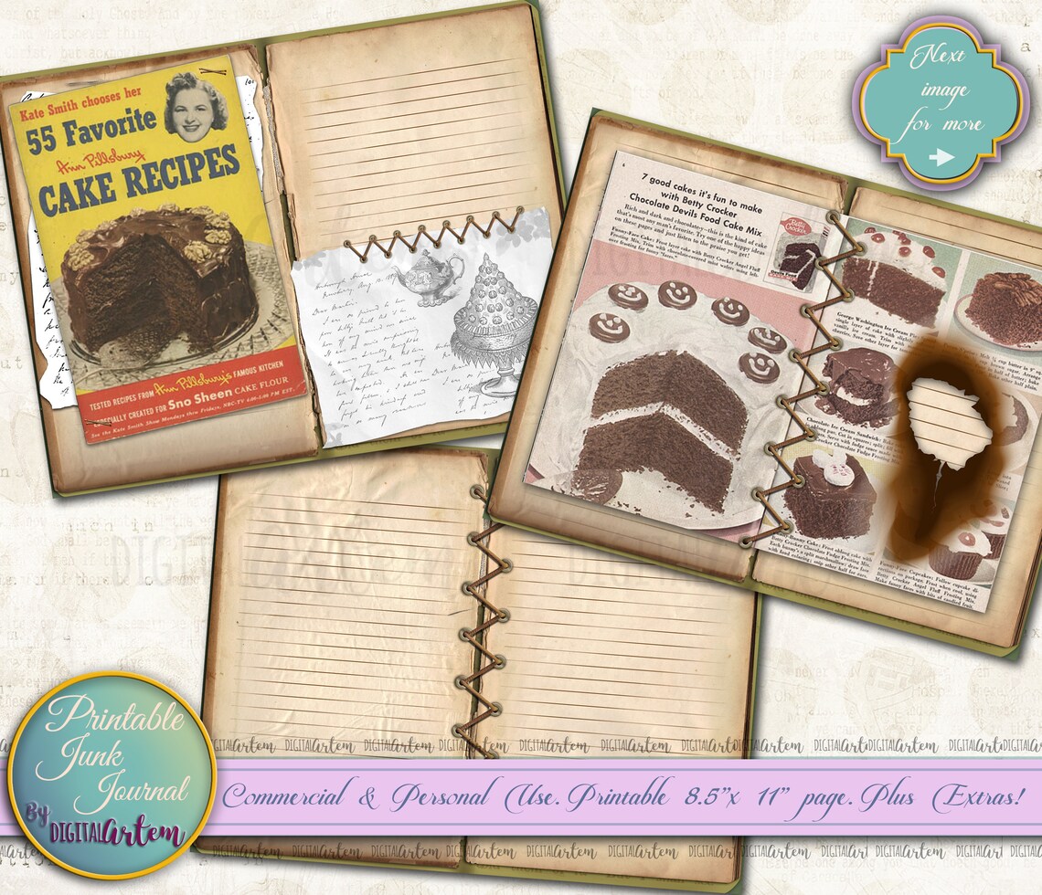 Printable Junk Journal Kit Chocolate Junk Journal Printable | Etsy