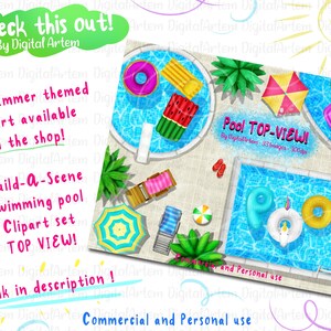 Beach Clipart -mega Summer Clipart Bundle- Scene Builder Clipart - Clip ...