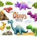 Dinosaur Clipart Prehistoric Clipart T-rex Triceratops parasaurolophus ...