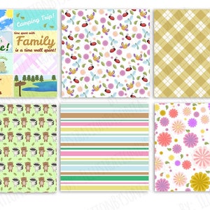 Cute and Fun Seamless Digital Paper Colorful Paper Patterned Paper ...