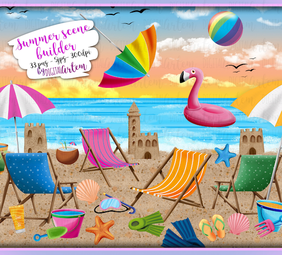 Cute Beach Clipart