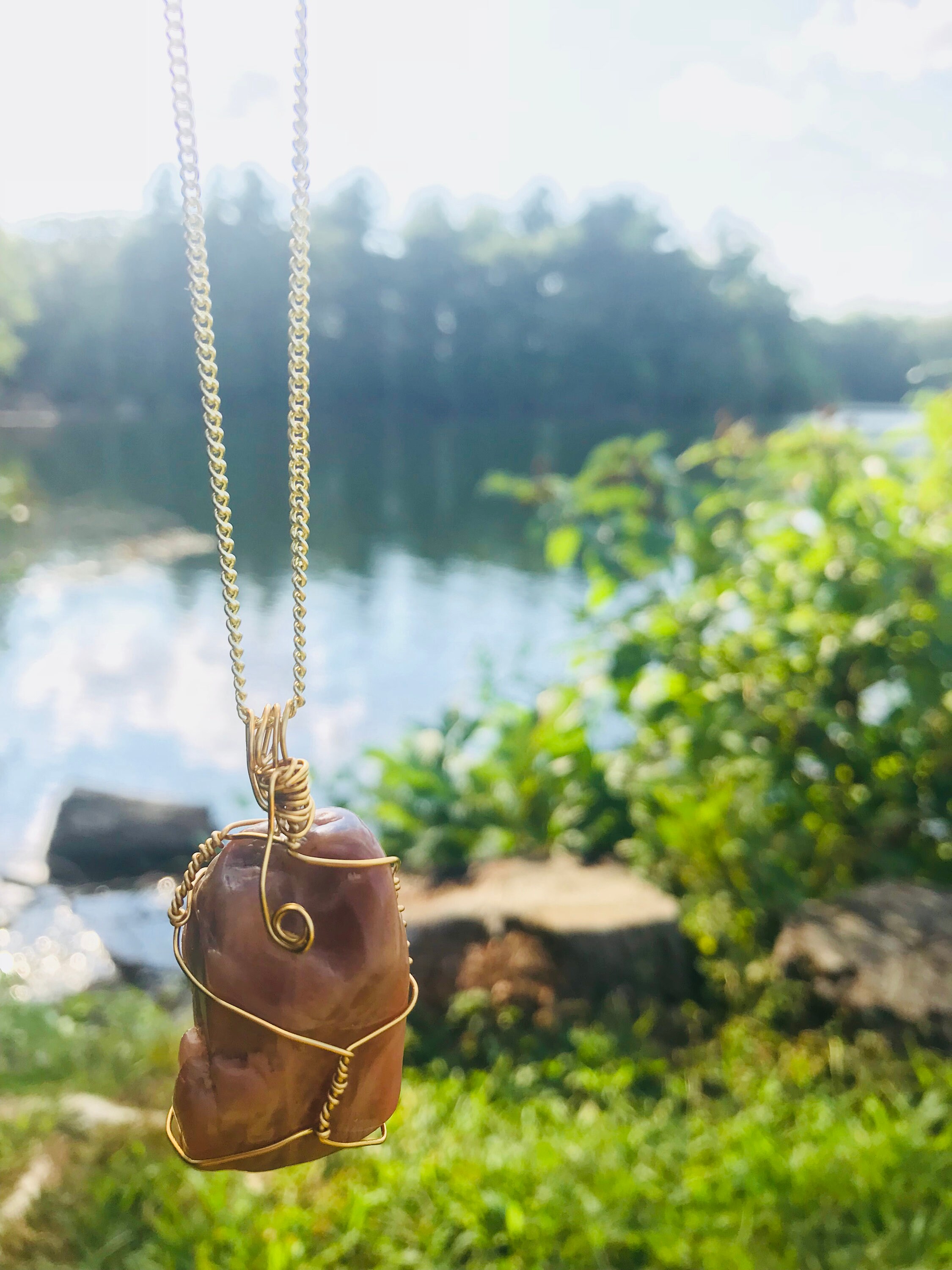 Piedras de luna Peach, Negro y Arco Iris - Etsy México