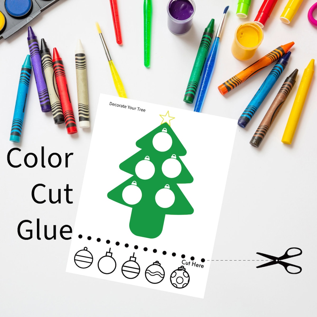 Decorate the Tree Christmas Craft Arts & Crafts Learning Kids Crafts ...