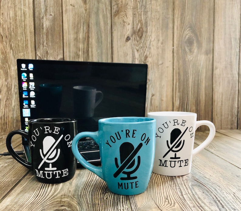Youre on Mute Microphone Virtual Meeting Networking Coffee Mug - Etsy