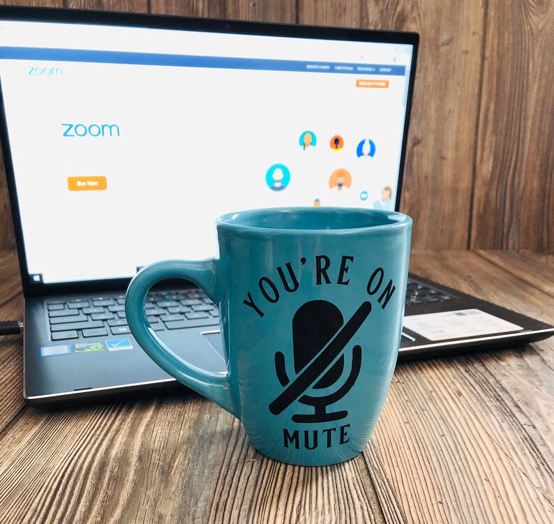 Youre on Mute Microphone Virtual Meeting Networking Coffee Mug - Etsy