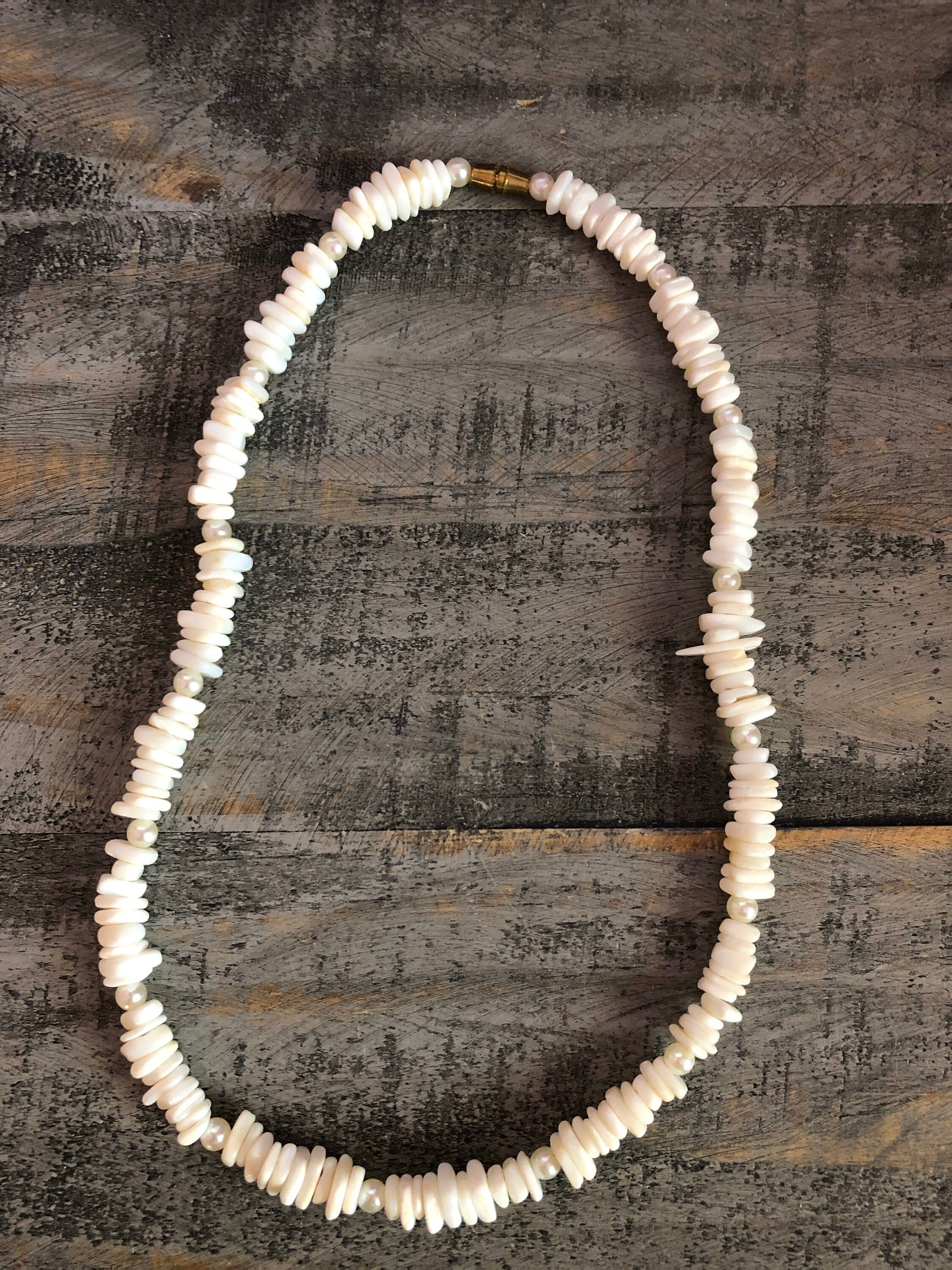 VSCO Shell Necklace Girls Lady Puka Hawiaiian Hawaii Shell Surfer Beach ...