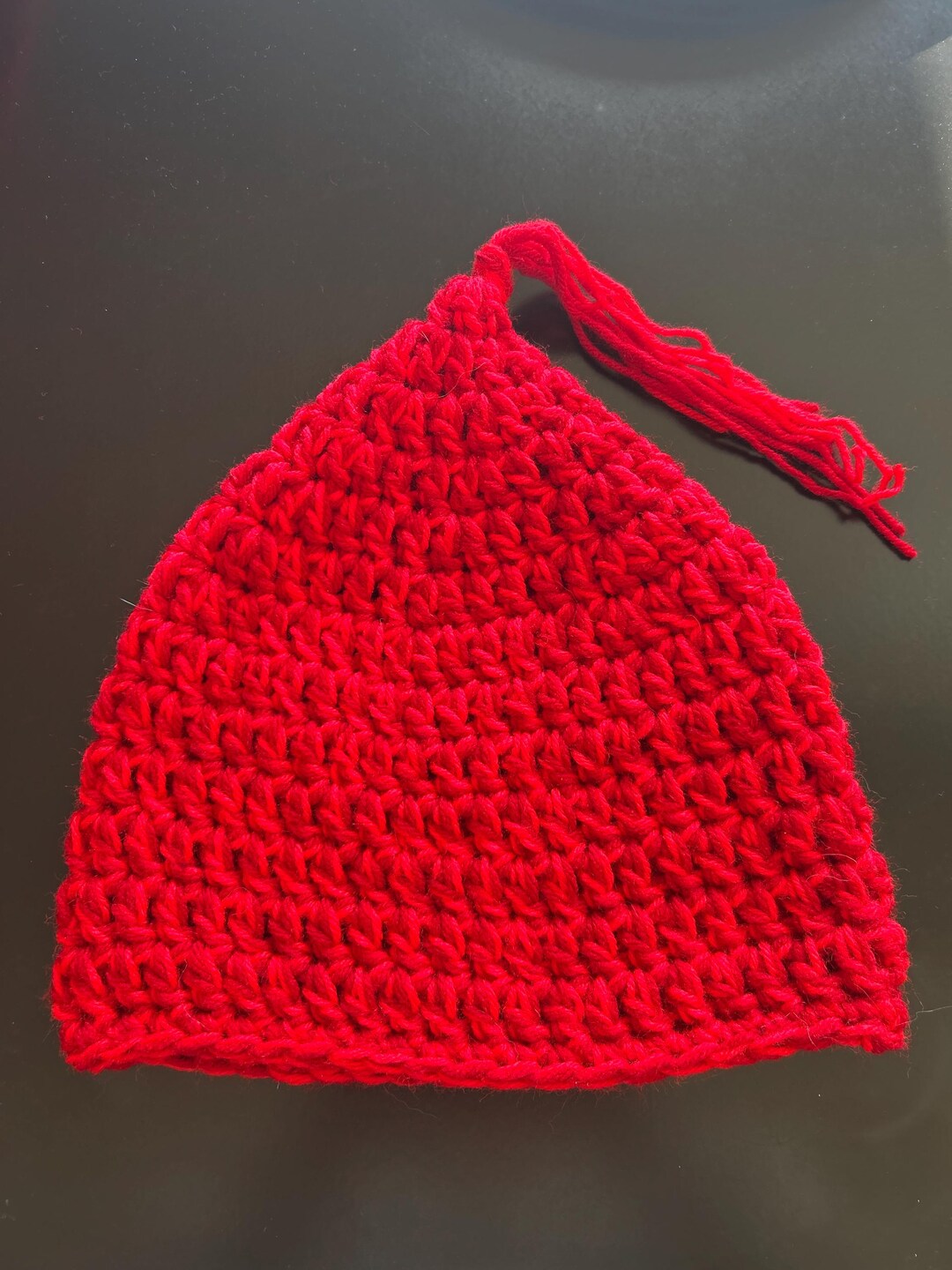 Handmade Crochet Knit Red Melt the Ice Anti-fascist Anti-nazi Beanie ...