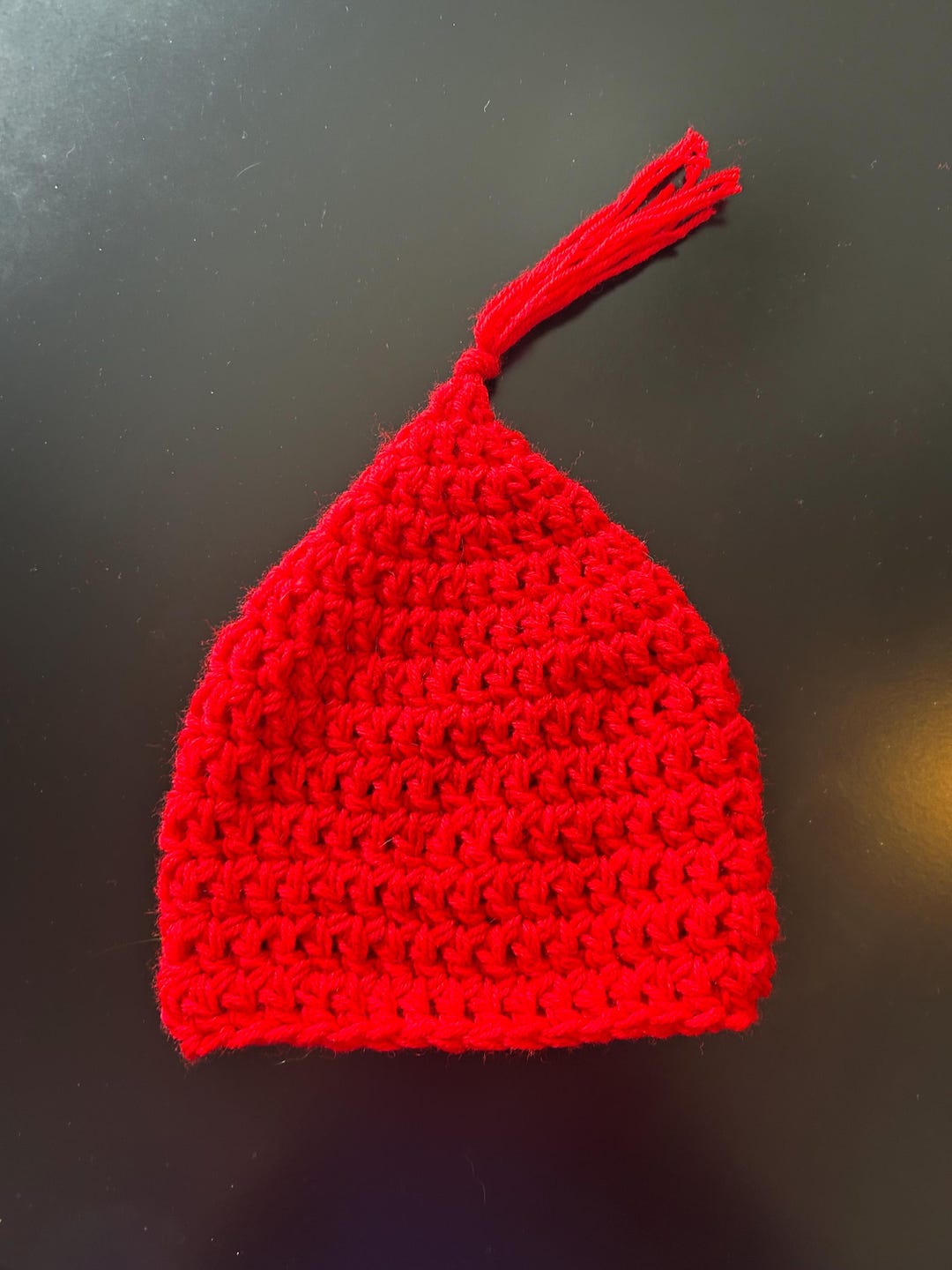 Handmade Crochet Knit Red Melt the Ice Anti-fascist Anti-nazi Beanie ...