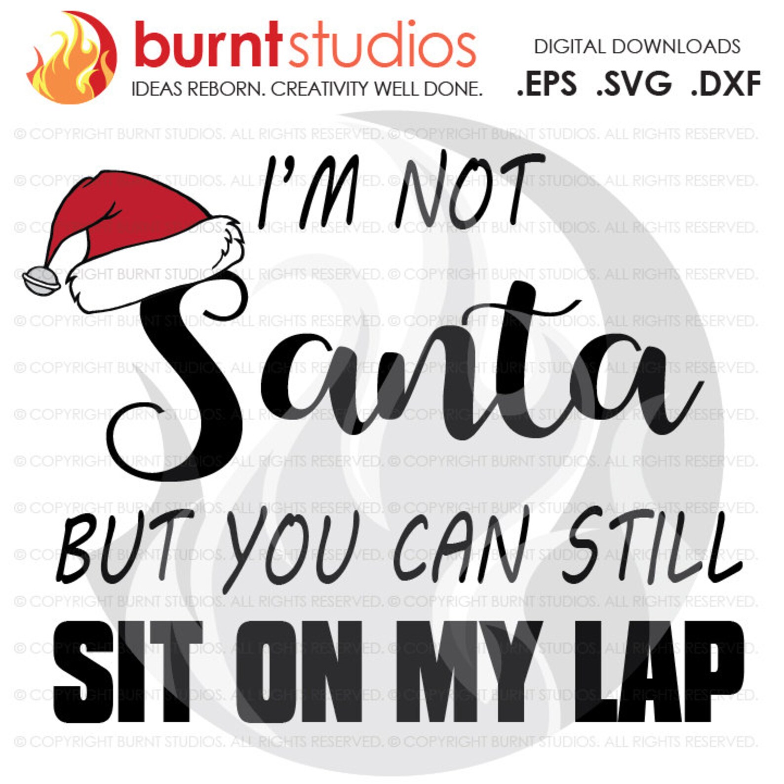 Digital File,i'm Not Santa but You Can Still Sit on My Lap Holiday ...