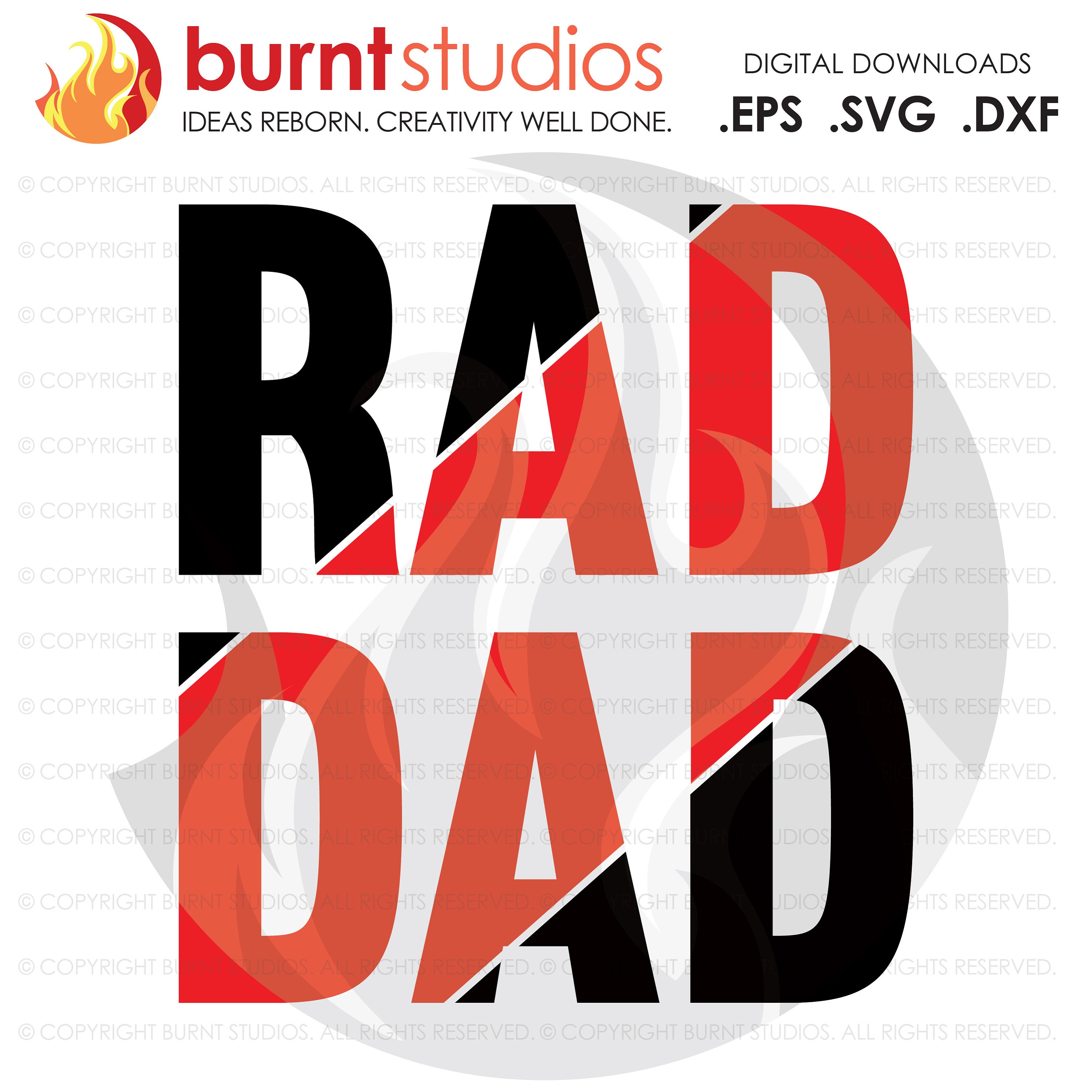 SVG Cutting File Rad Dad Father's Day Gift Idea | Etsy