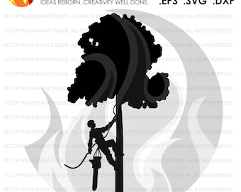 Tree Services SVG File for Cricut. Tree Dxf Vinyl Cutting File Tree ...