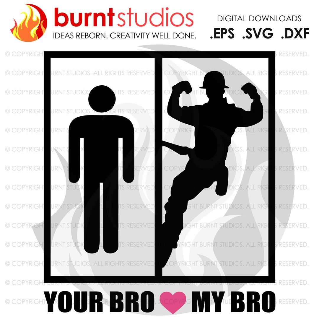 SVG Cutting File, Your Bro My Bro, Power Lineman, Climbing Hooks ...