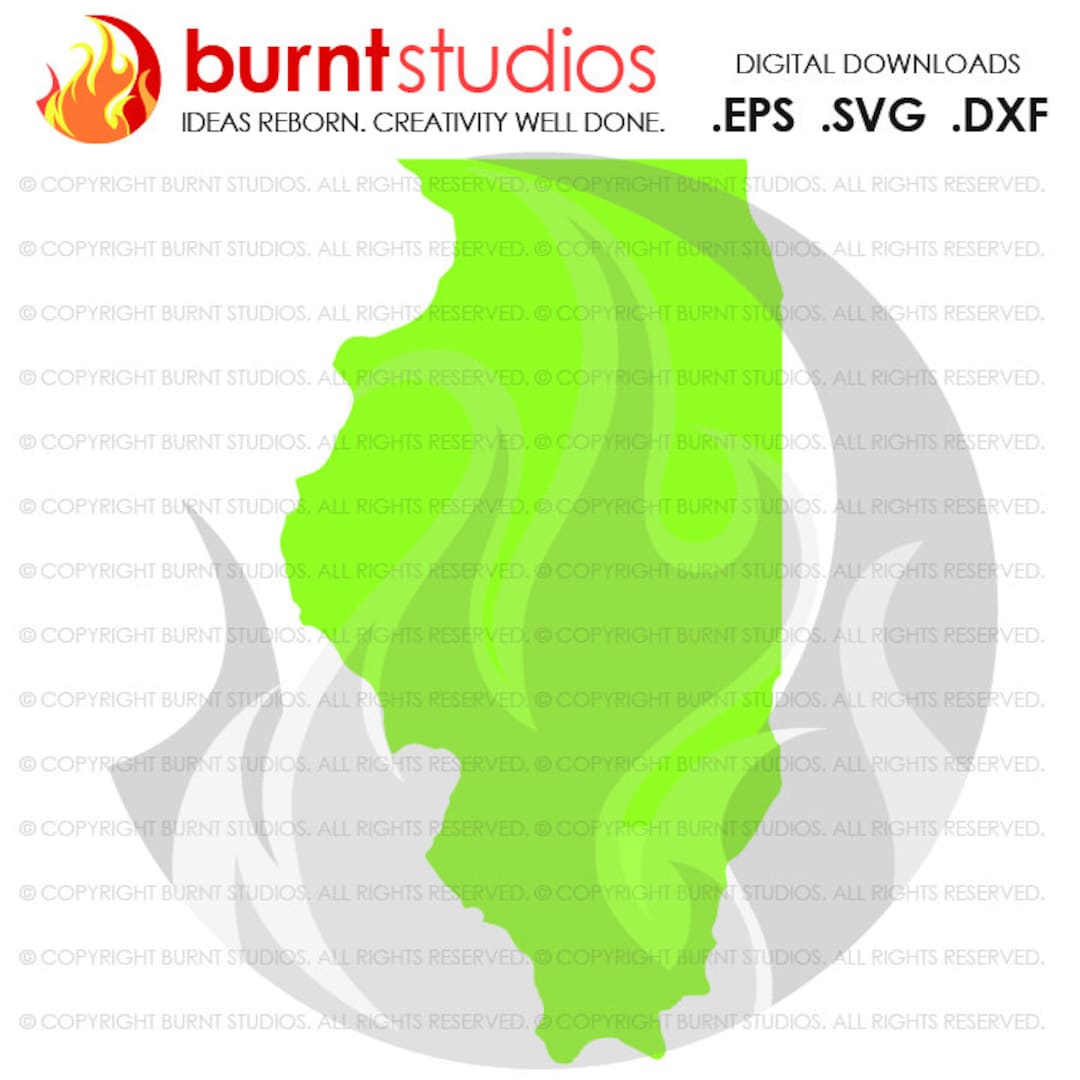 State of Illinois SVG Cutting File, Digital Download, Love, Home ...