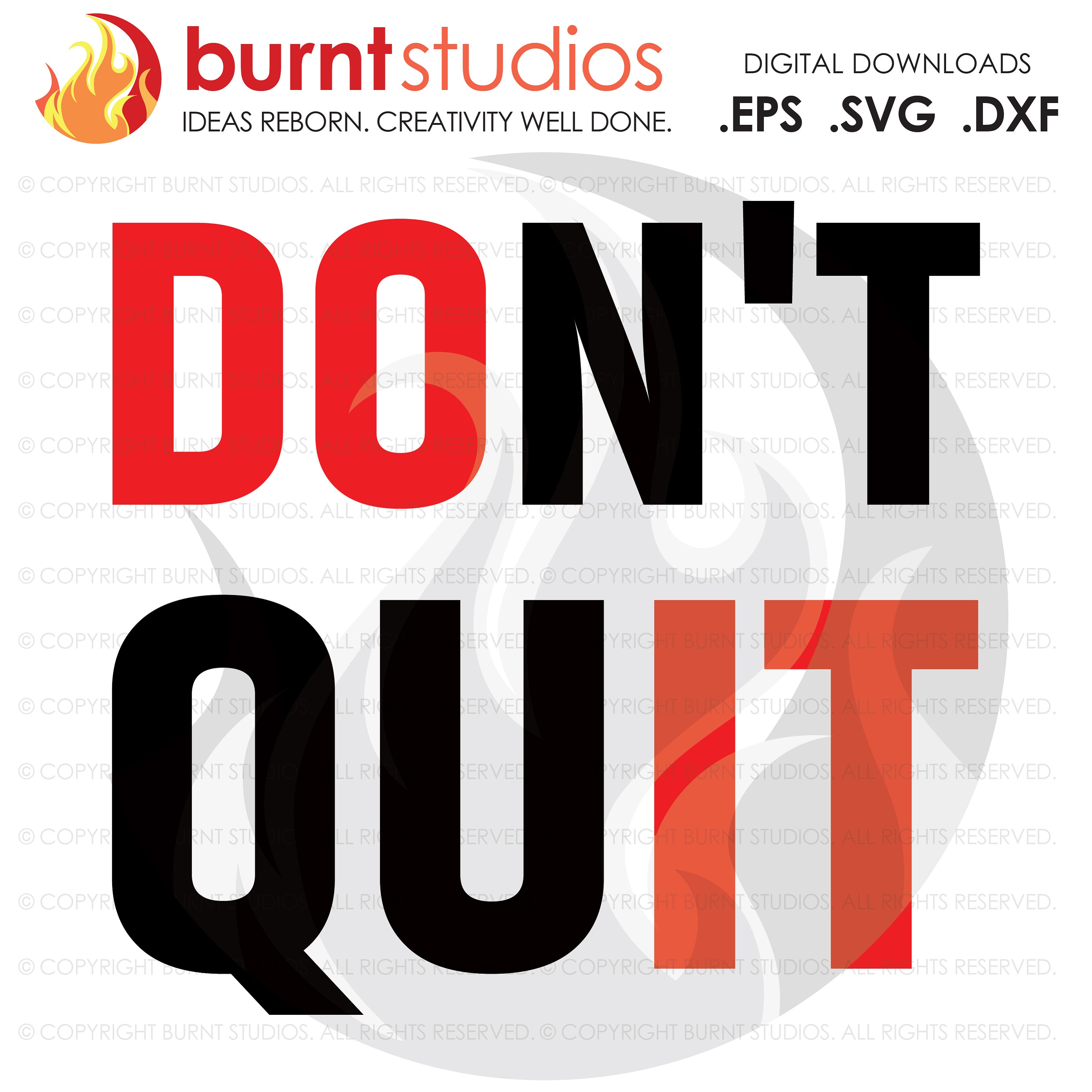 Dont Quit SVG Cutting File Exercising Body Building - Etsy