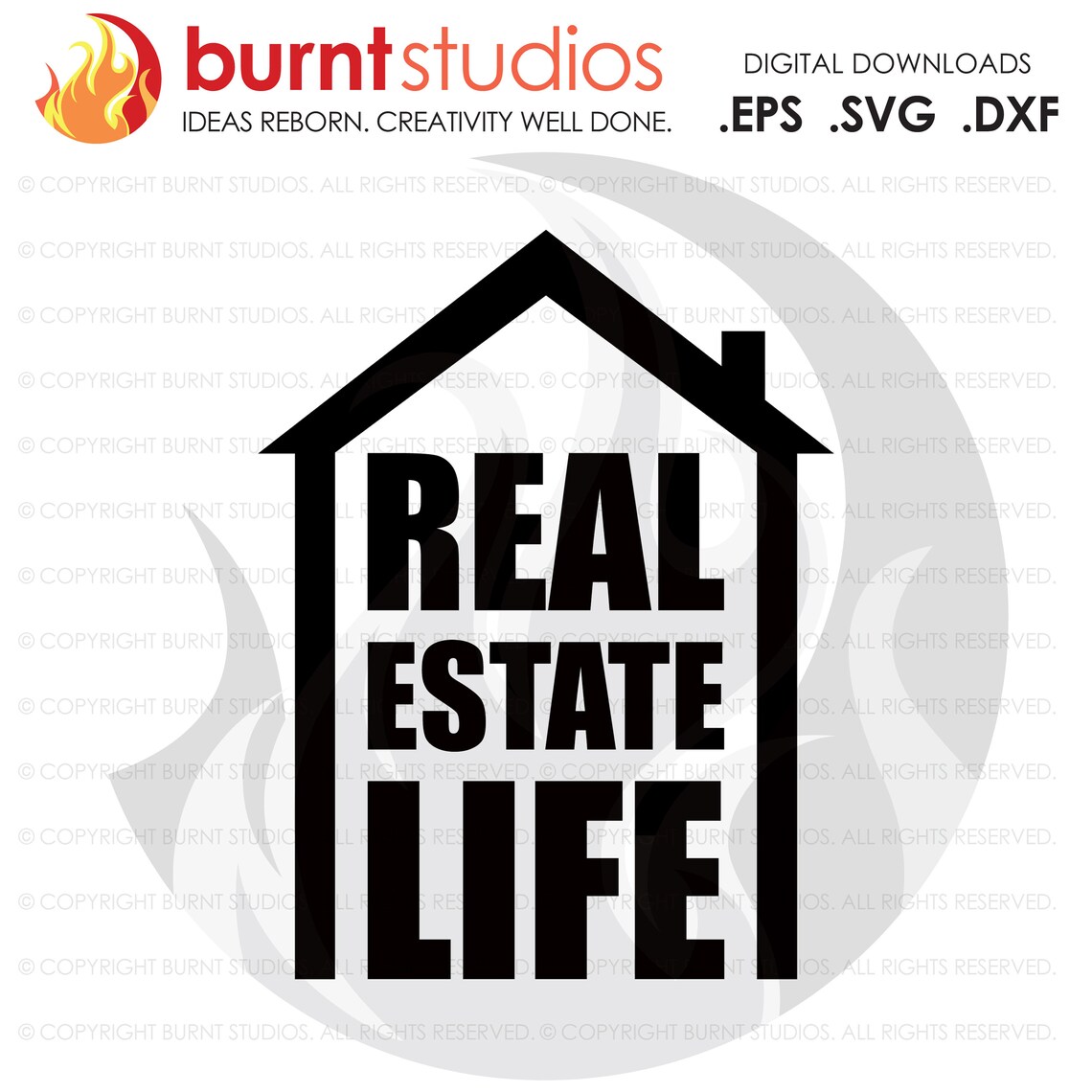 Digital File Real Estate Life SVG Real Estate Home - Etsy