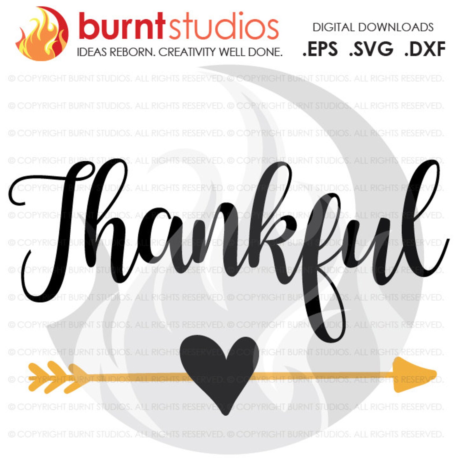 Digital File, Thankful, Thanksgiving, Heart and Arrow, Bohemian, Turkey ...
