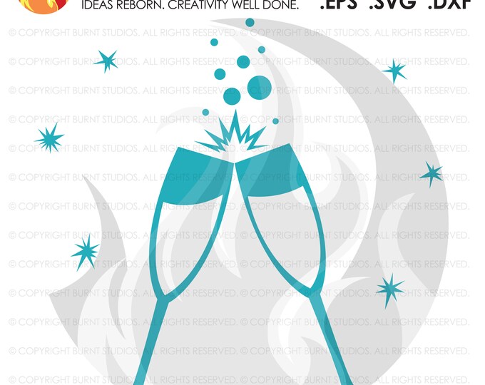 Toast Svg, Toasting Svg, Celebrate Svg, Celebration Svg, Champagne ...